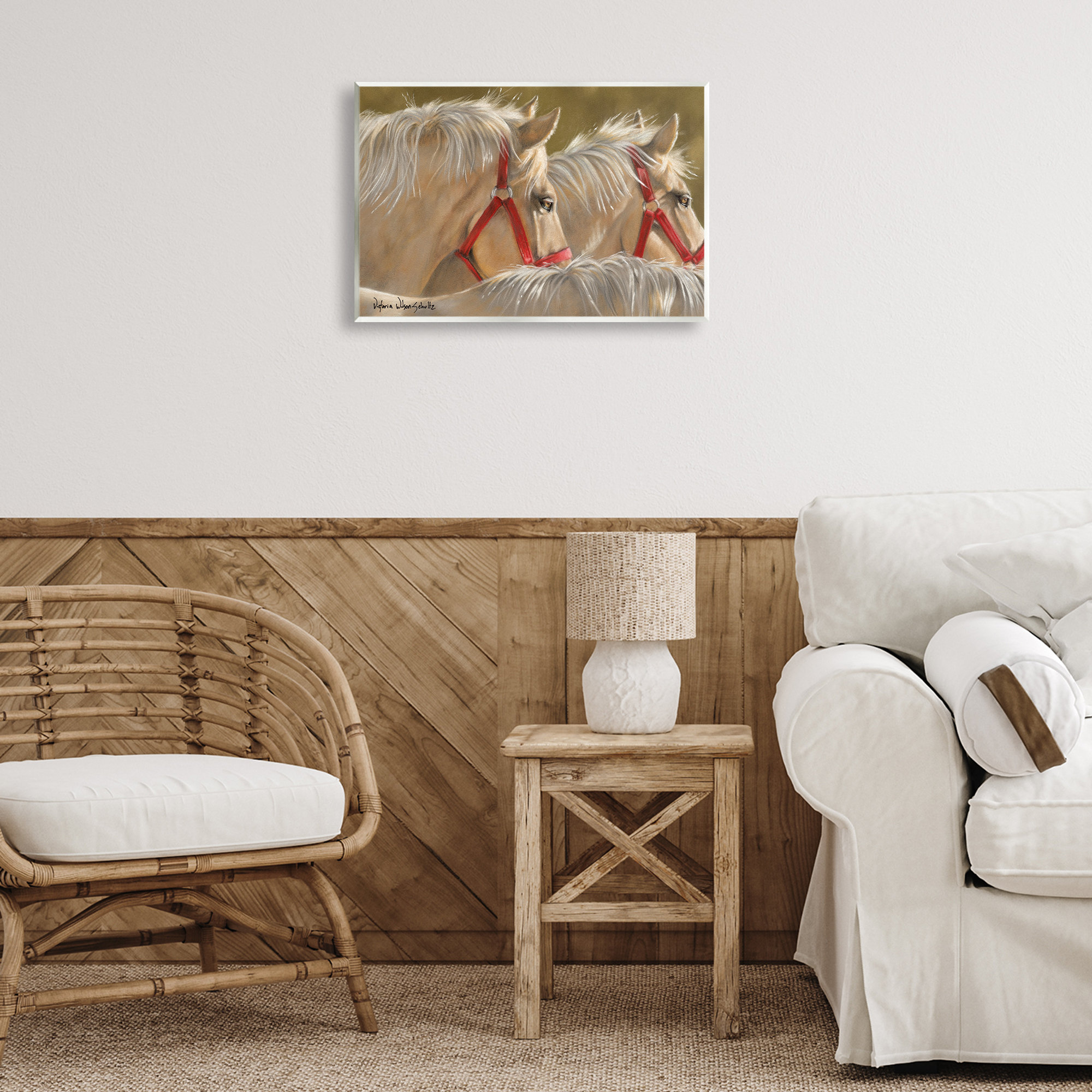 Ophelia & Co. Horses with Red Bridles Wall Plaque Art by Victoria ...