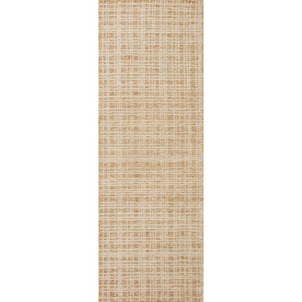 Chris Loves Julia x Loloi Polly Checkered Straw/Ivory Area Rug ...