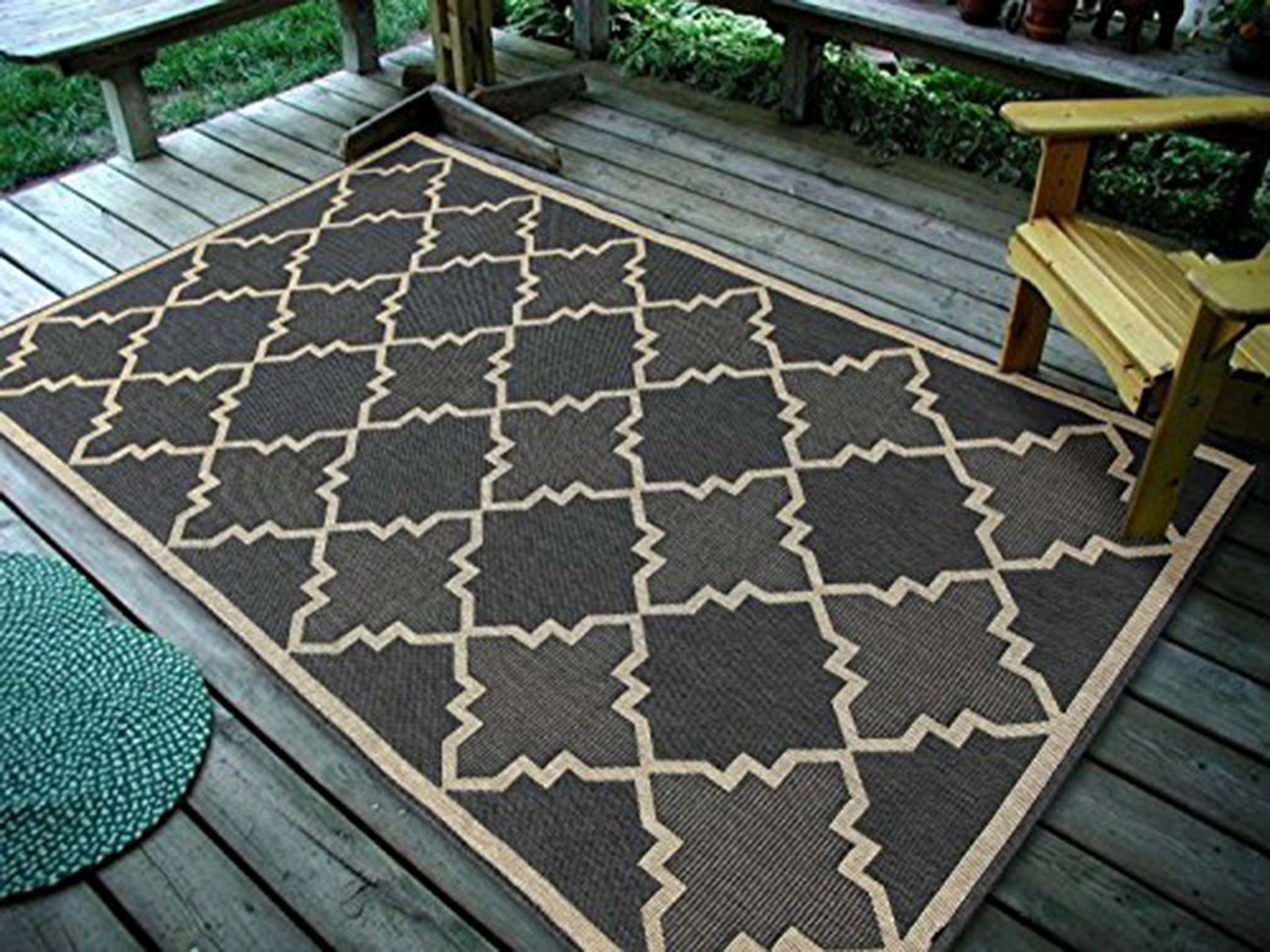 Wrought Studio Boutte Trellis Grey/Beige Indoor/Outdoor Area Rug ...