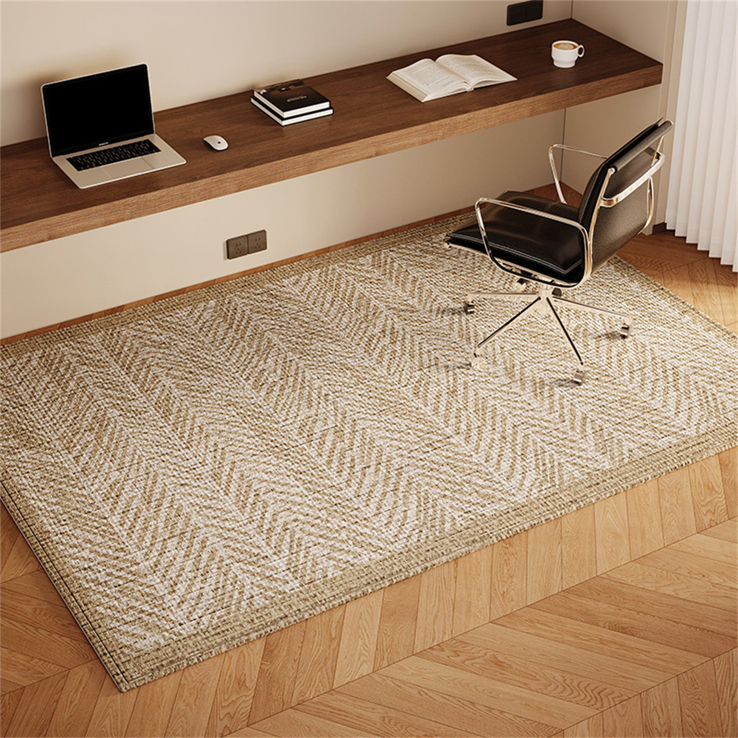 JINXI Study Room Carpet - Desk Chair Mat, High-End Bedroom Wood Floor ...
