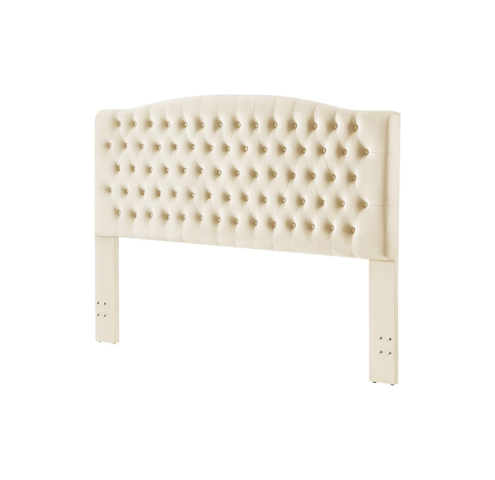 Red Barrel Studio® Velvet Upholstered Tufted Button King Headboard and ...