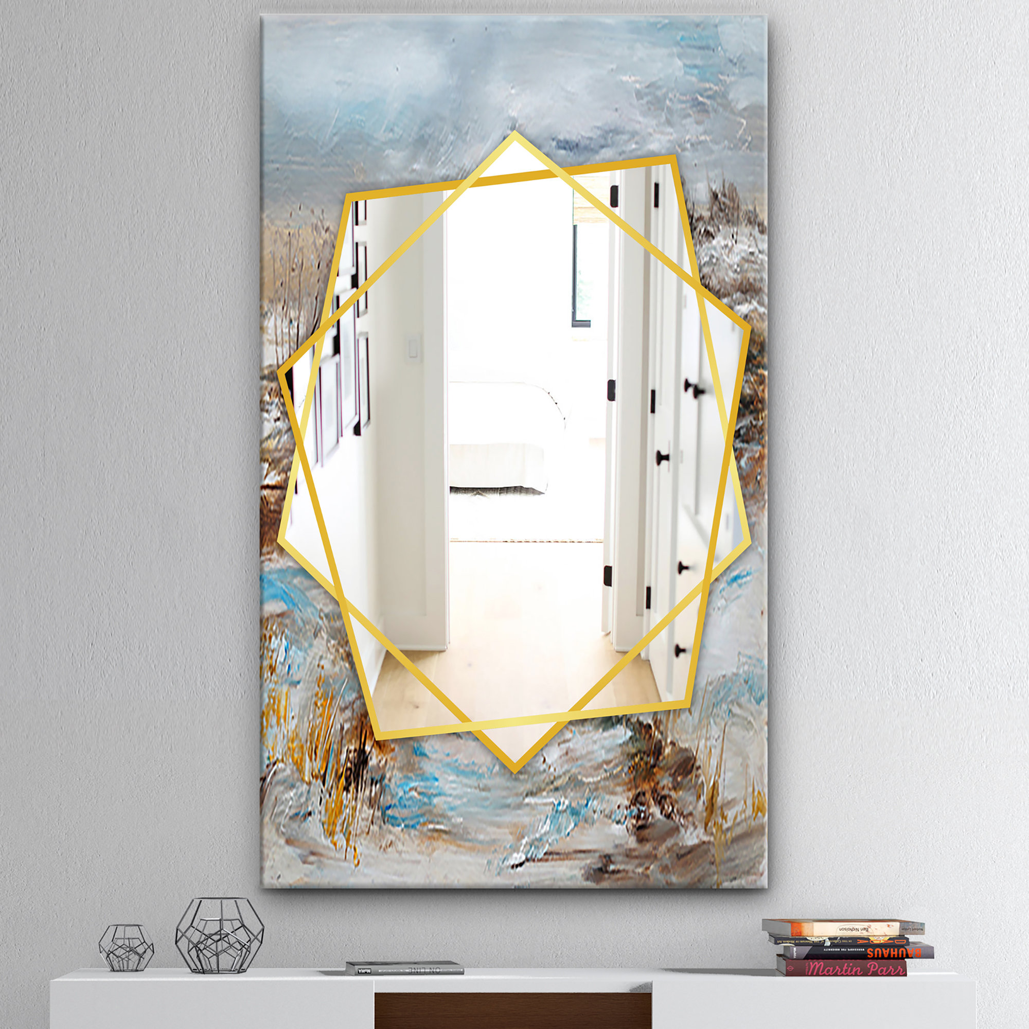 East Urban Home Winter Seasonwith Trees Traditional Wall Mirror | Wayfair