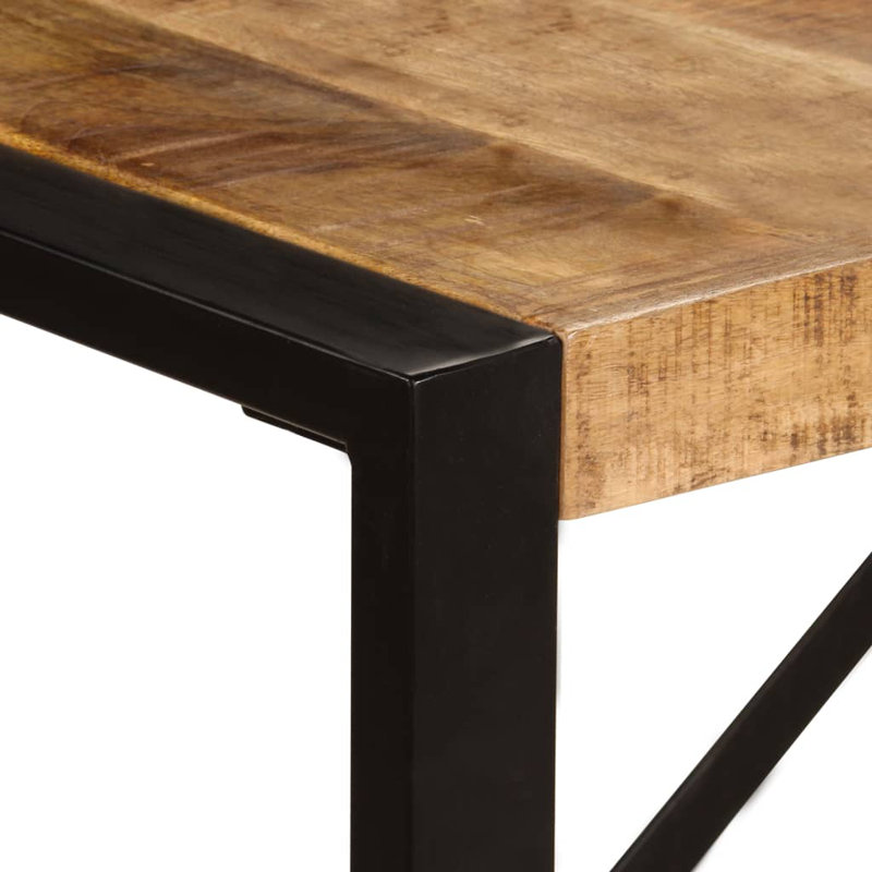 Union Rustic Dining Table Solid Mango Wood & Reviews | Wayfair