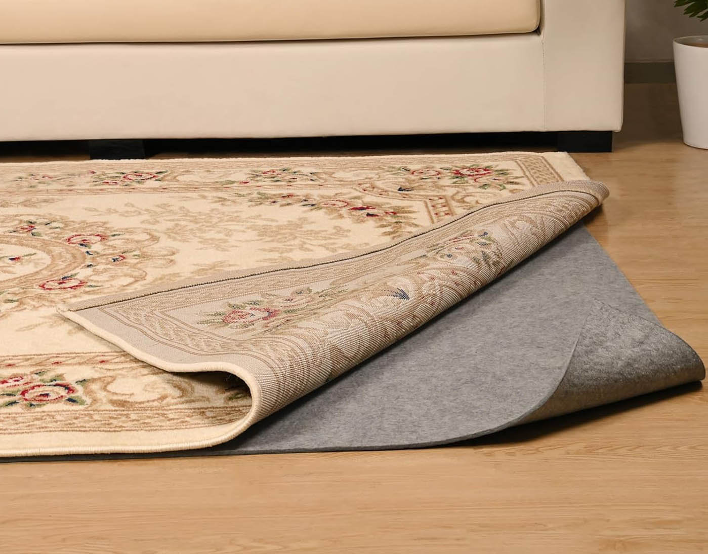 Symple Stuff Non Slip Rug Pad 2x4 Feet Carpet Padding | Wayfair