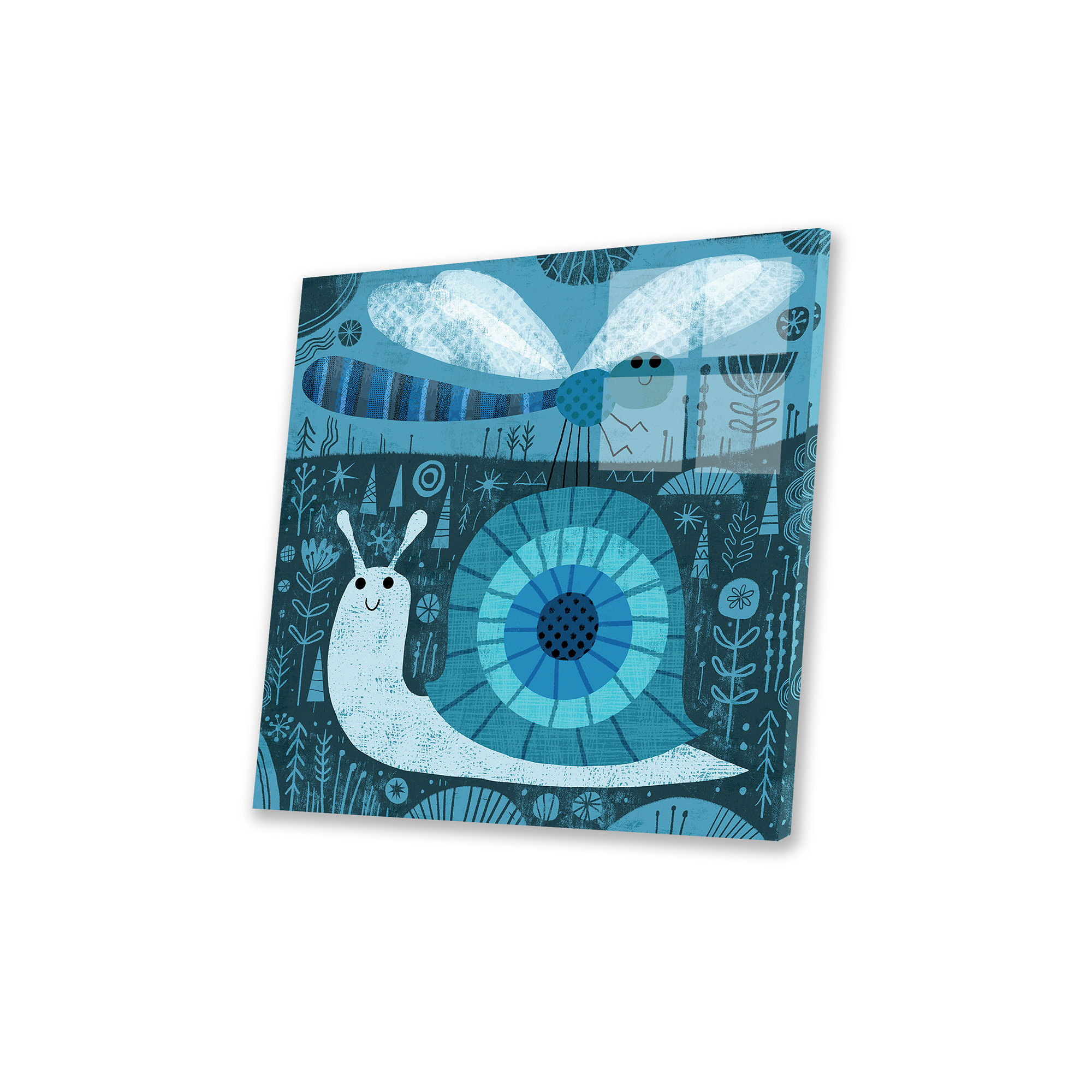 Harper Orchard Snail And Dragonfly On Plastic / Acrylic by Gareth Lucas ...