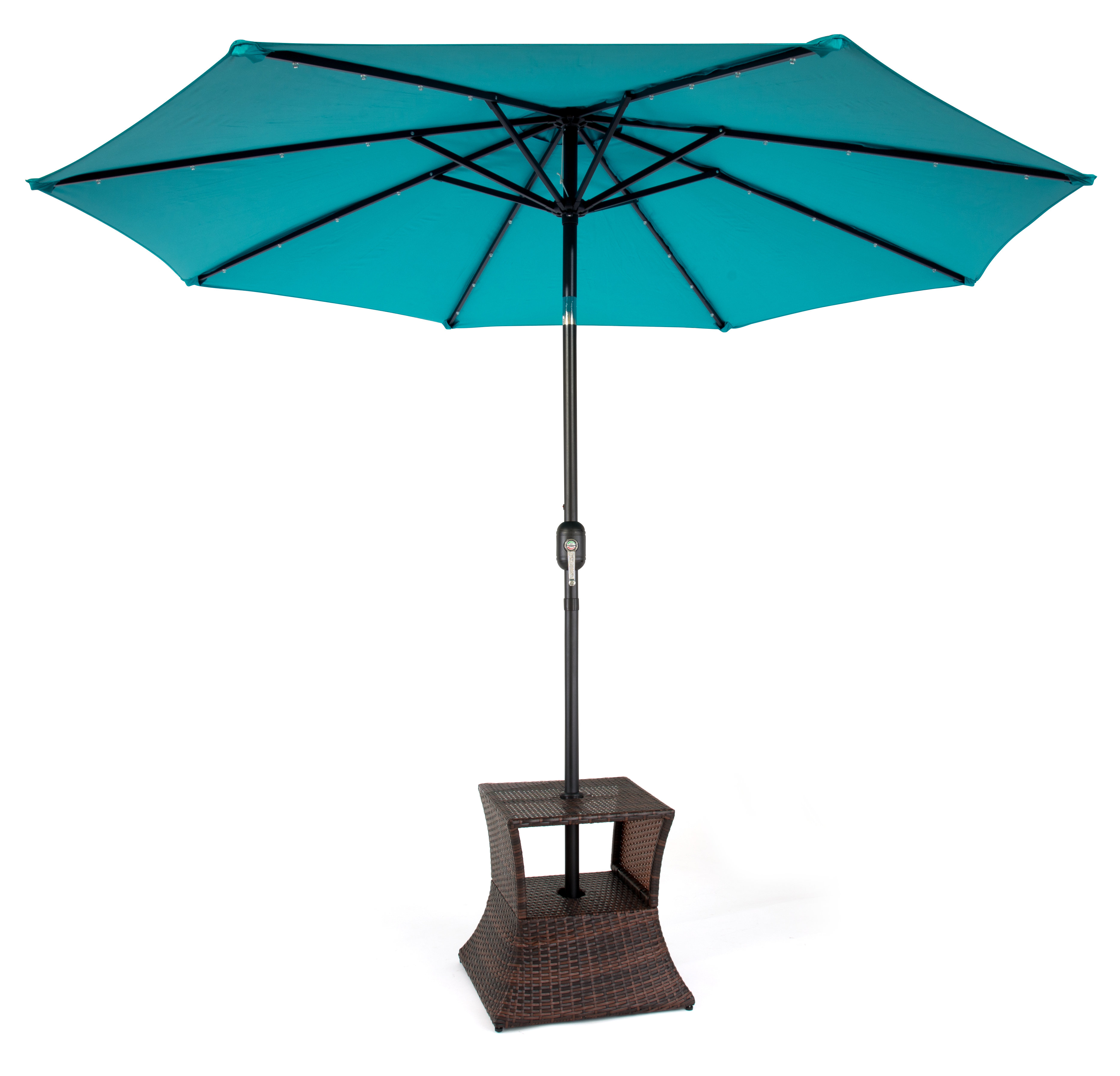 Rosecliff Heights Lininger Square PE Rattan Umbrella Stand | Wayfair