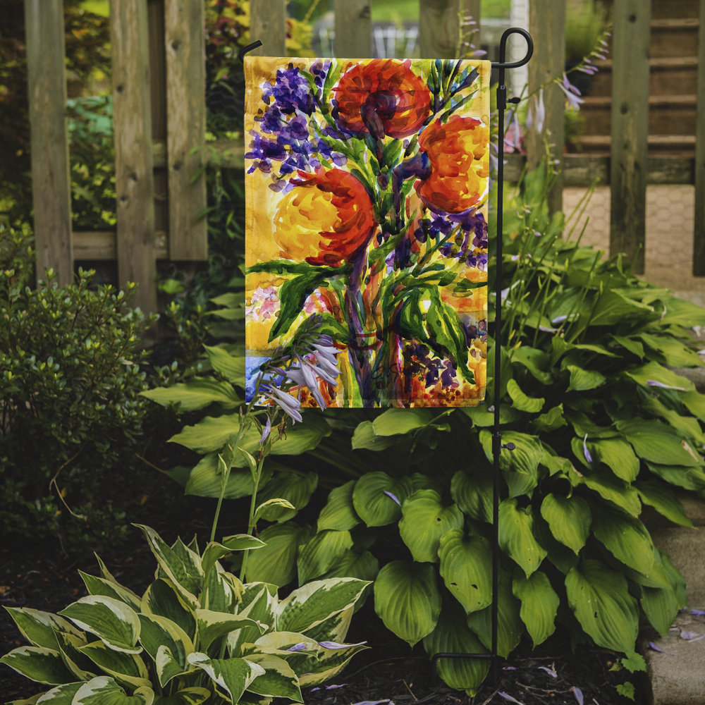 August Grove® Fierce Flower 2-Sided Garden Flag | Wayfair