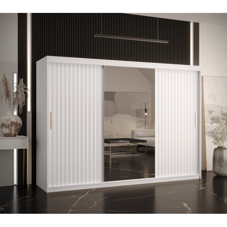 Ebern Designs Myleigh 2 Door Manufactured Wood Wardrobe | Wayfair.co.uk