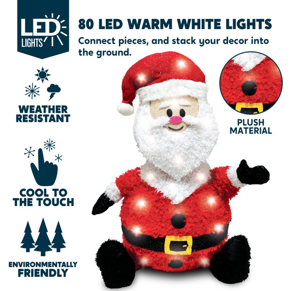 Joiedomi Collapsible Santa Lighted Display & Reviews | Wayfair
