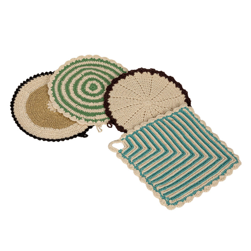 Creative Co-Op 100% Cotton Potholder Set | Wayfair