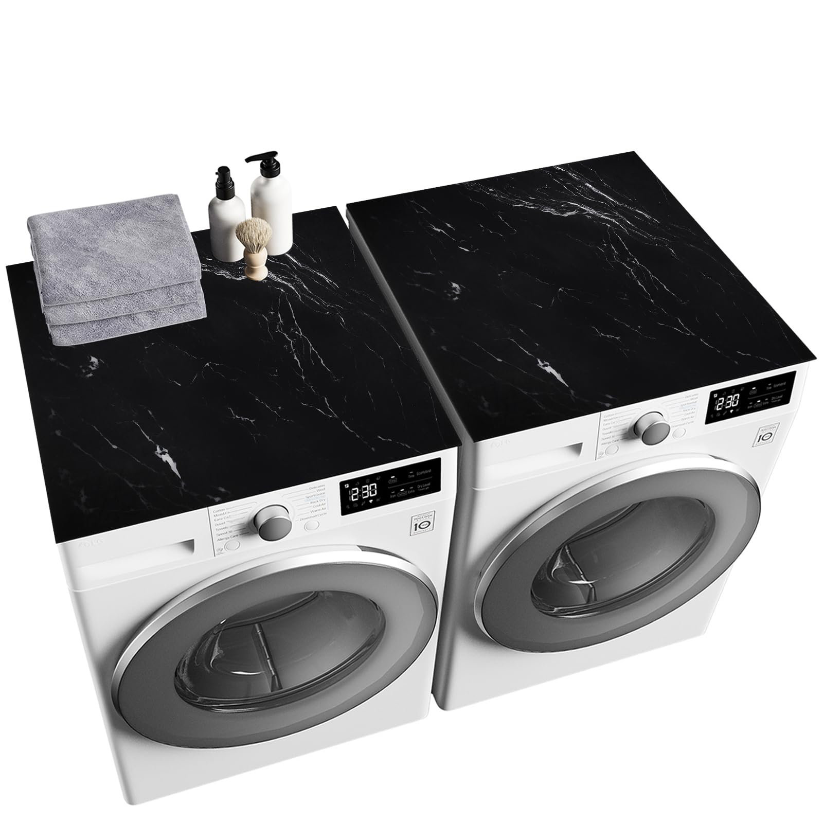 OUMIKEJI 2 PCS Washer Dryer Top Protector Mat, 27'' X 27'' Washer And ...