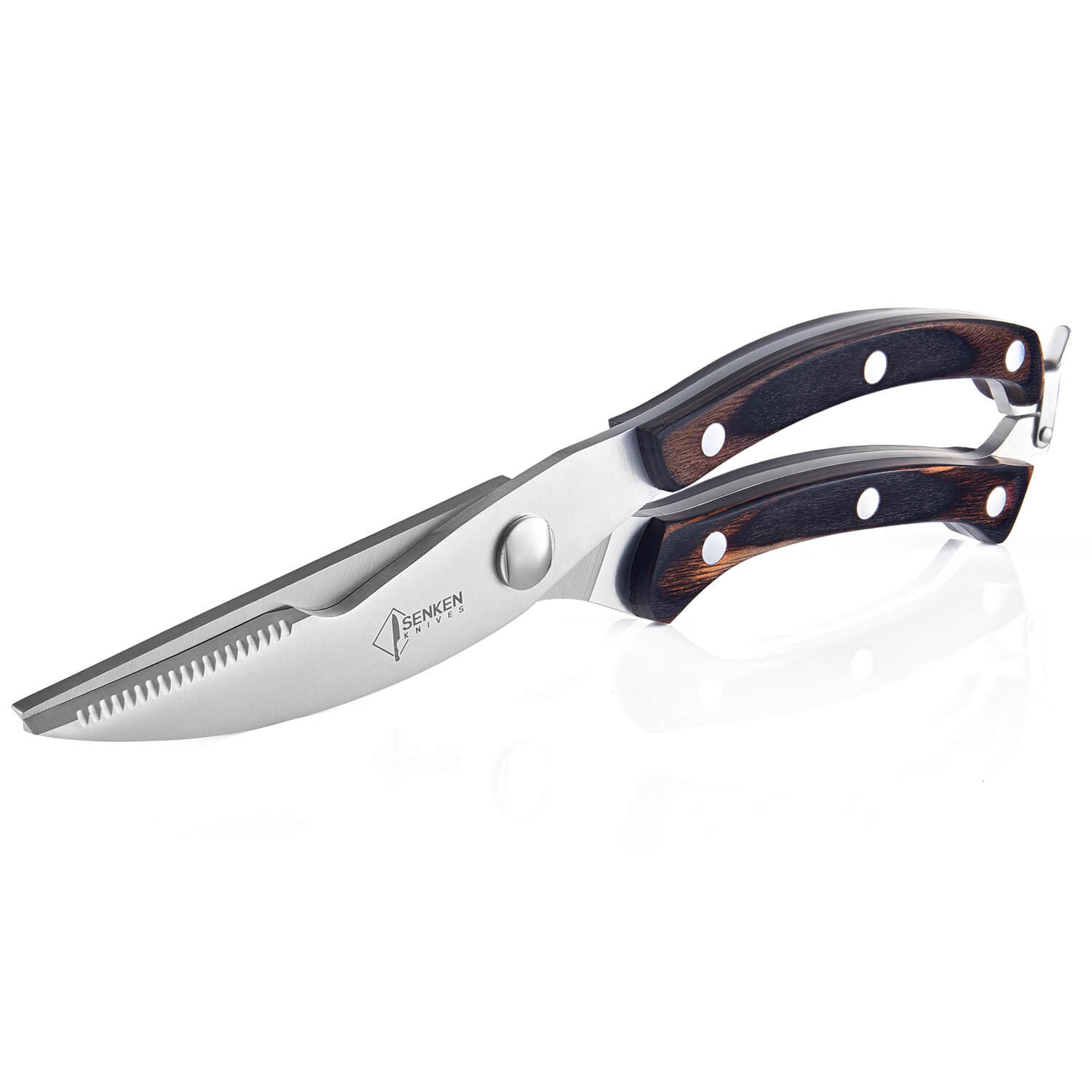Senken Knives All Purpose Kitchen Shears - Heavy Duty Micro-Serrated ...
