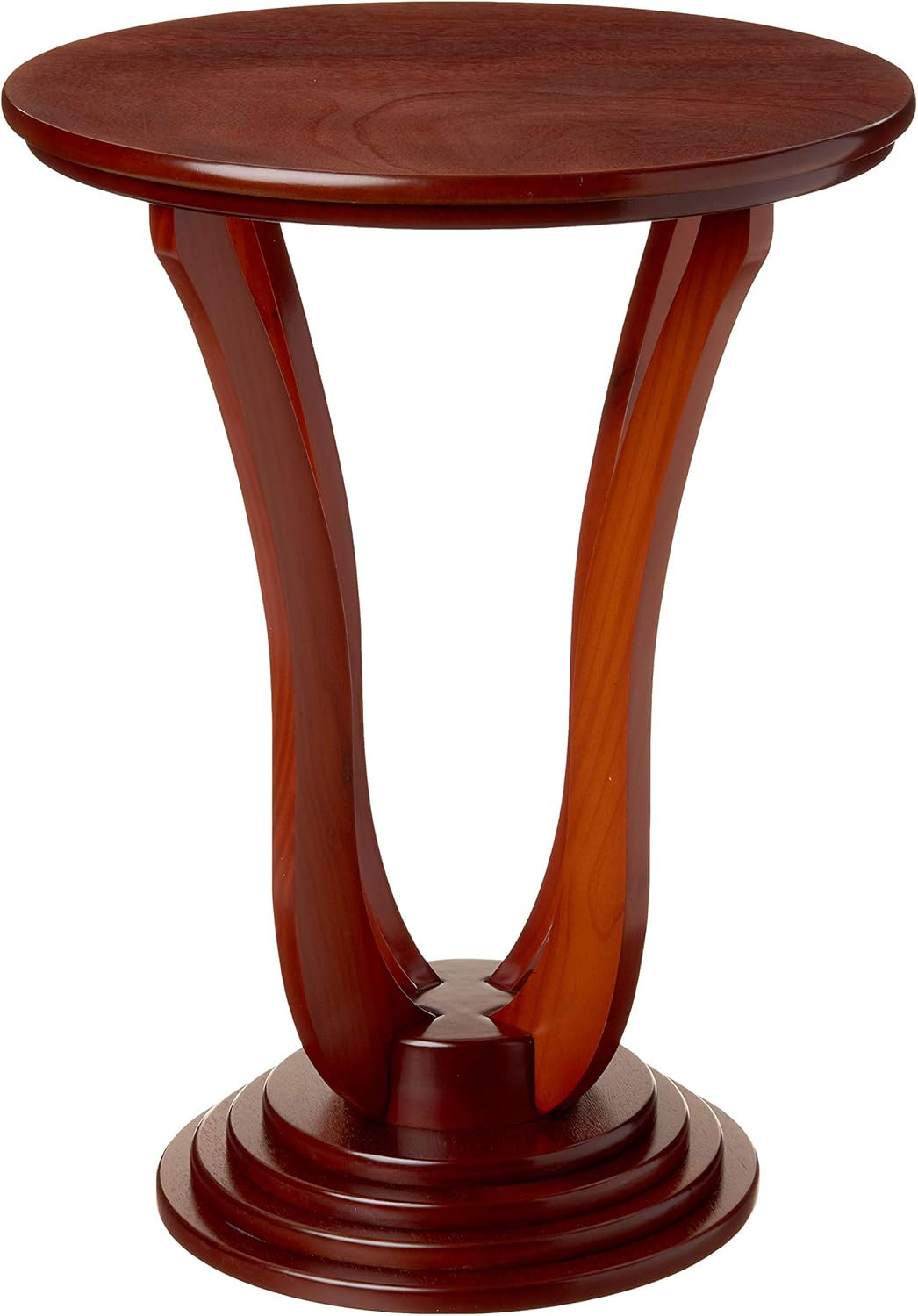 Wildon Home® Frenchi Round Mahogany End Table - Solid Hardwood And ...