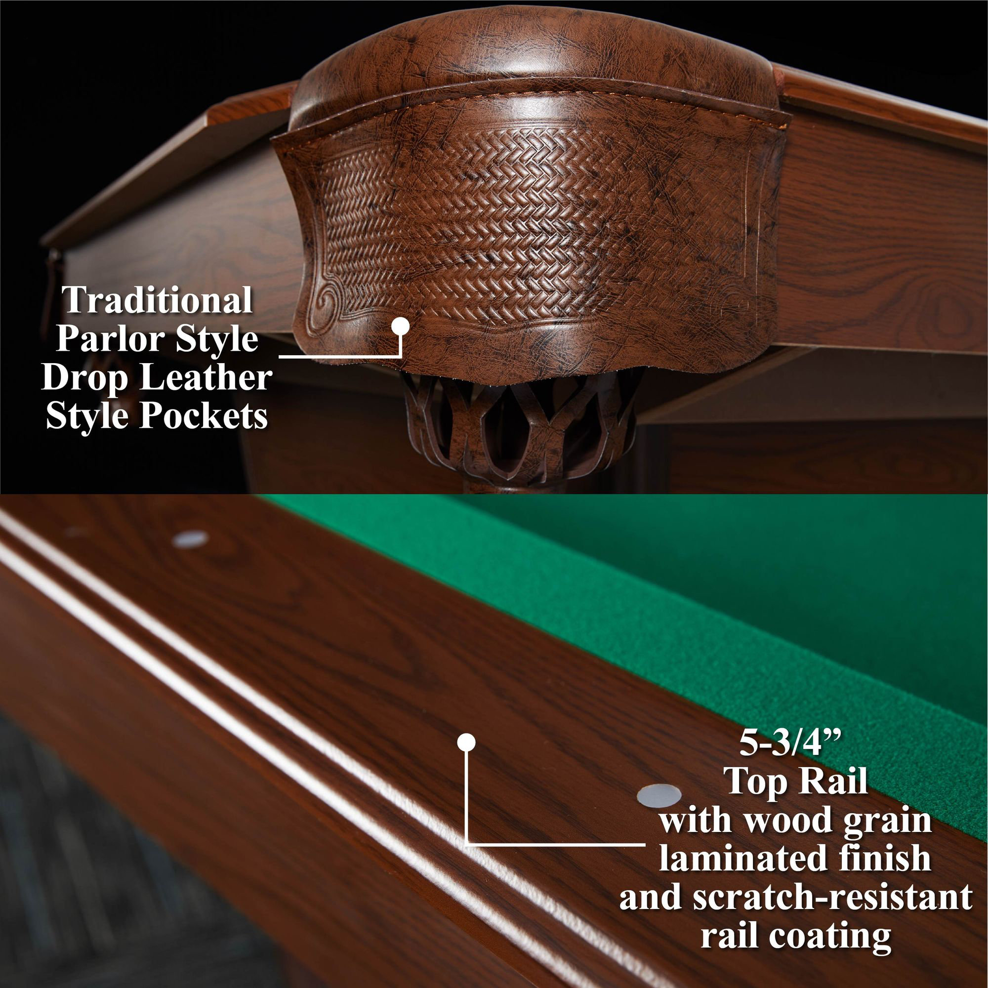 Barrington Billiards Company Barrington Springdale 7.5' Pool Table with ...