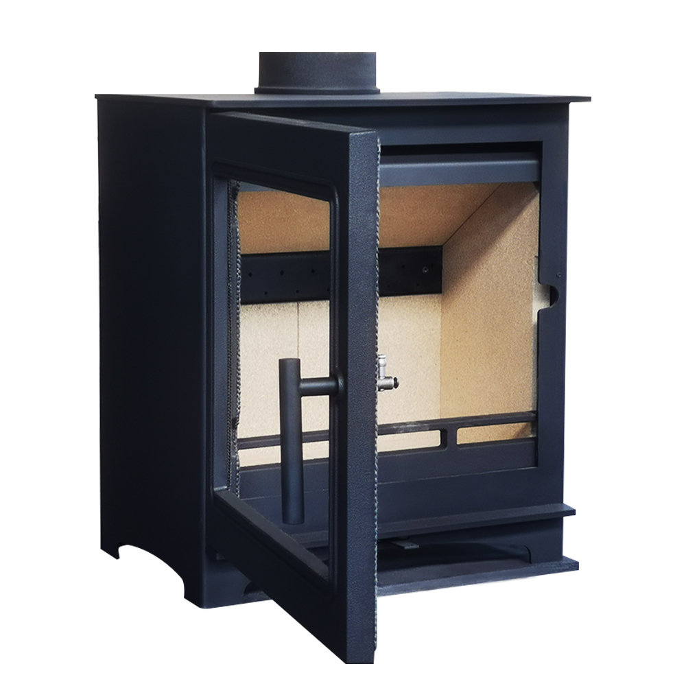 Ophelia & Co. Modern Wood-Burning Stove 8KW Defra Eco Design Stoves ...