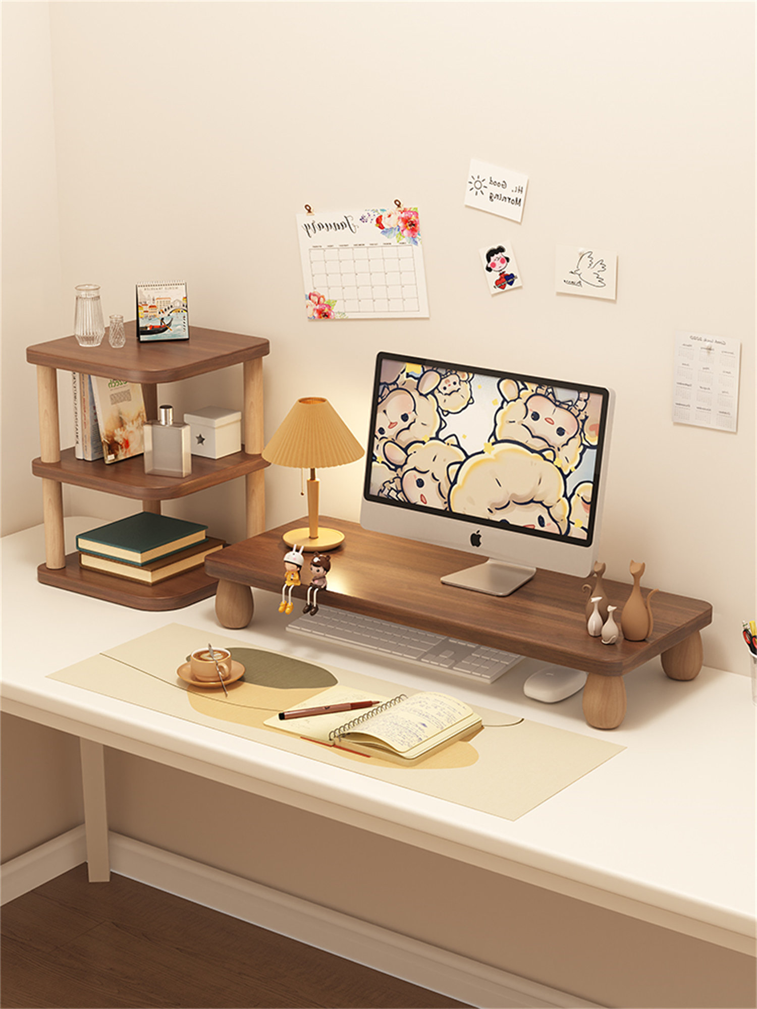 Hokku Designs Fourate Manufactured Wood Monitor Stand | Wayfair