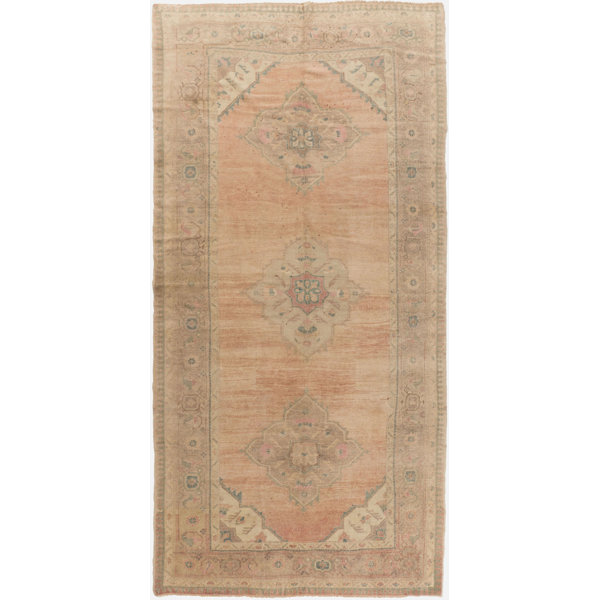 Lavender Oriental Carpets One-of-a-Kind 5'3" X 10'11" 1940s Runner Wool ...