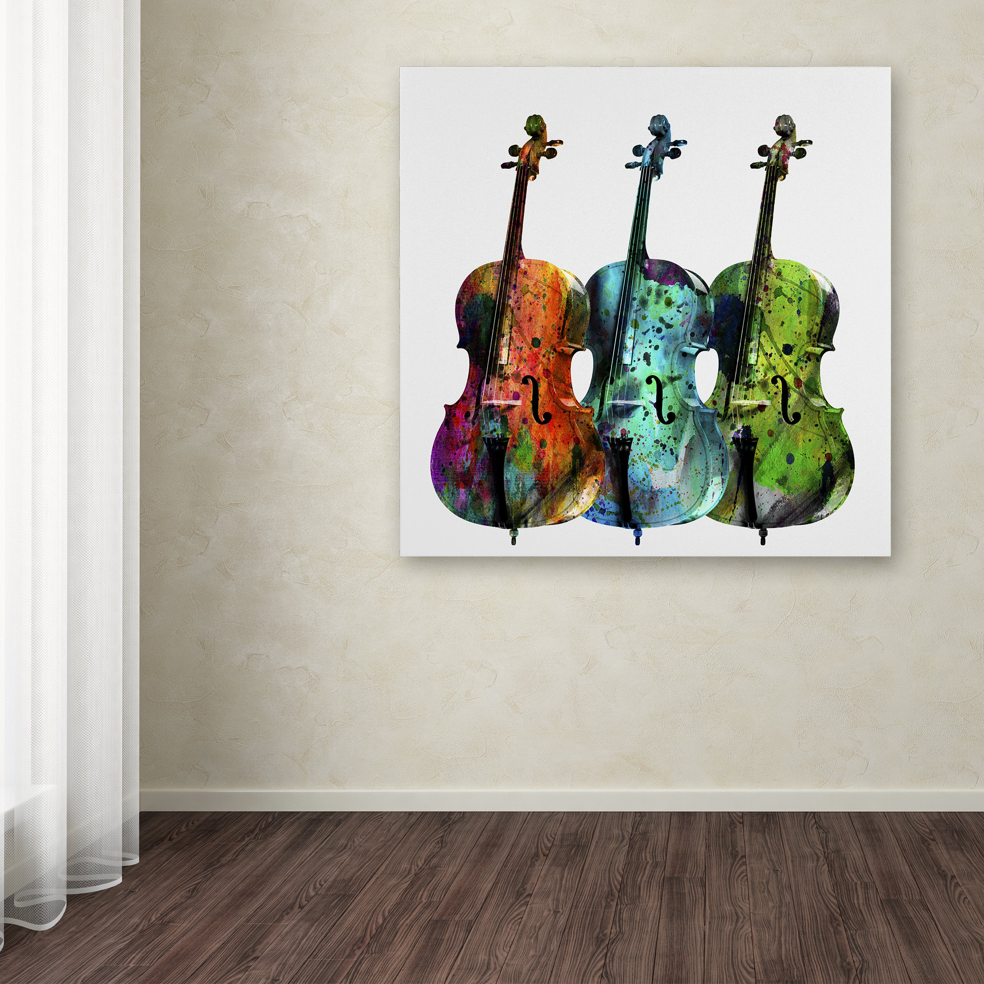 Abstract Cello Art
