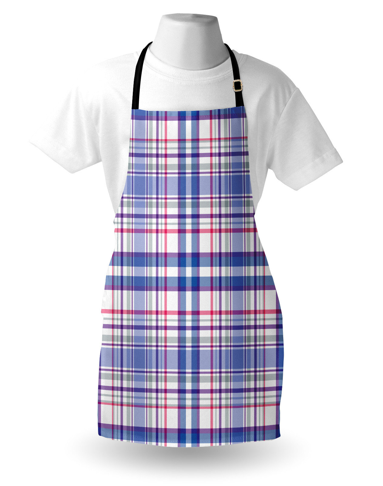 East Urban Home Checkered Apron Unisex, Country Style Soft, Adult Size ...