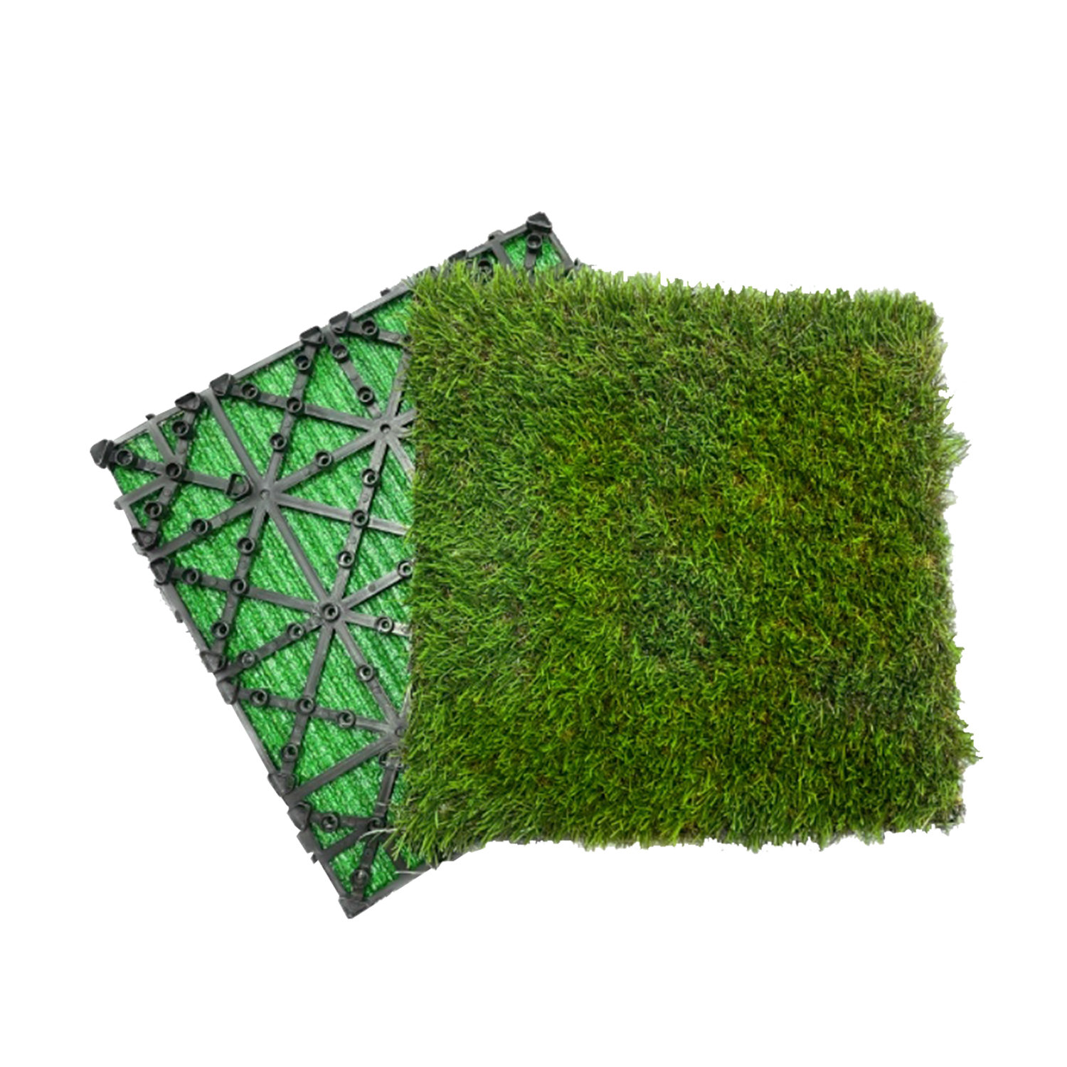 GOGEXX 11.8" X 11.8" Waterproof Indoor/Outdoor Artificial Grass Turf ...