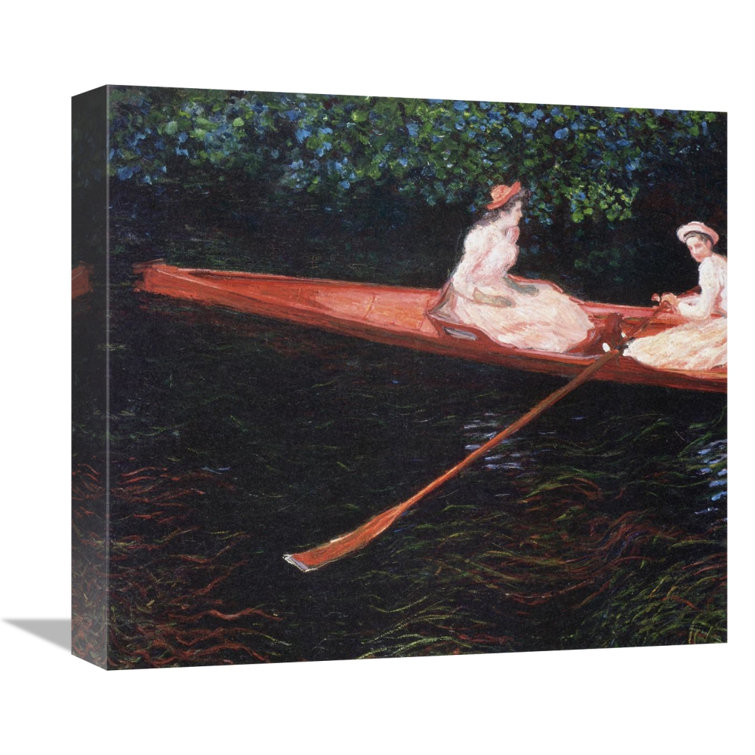 Vault W Artwork Boating On The River Epte 1890 On Canvas by Claude ...