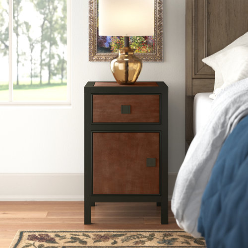 Red Wood Nightstands You'll Love | Wayfair