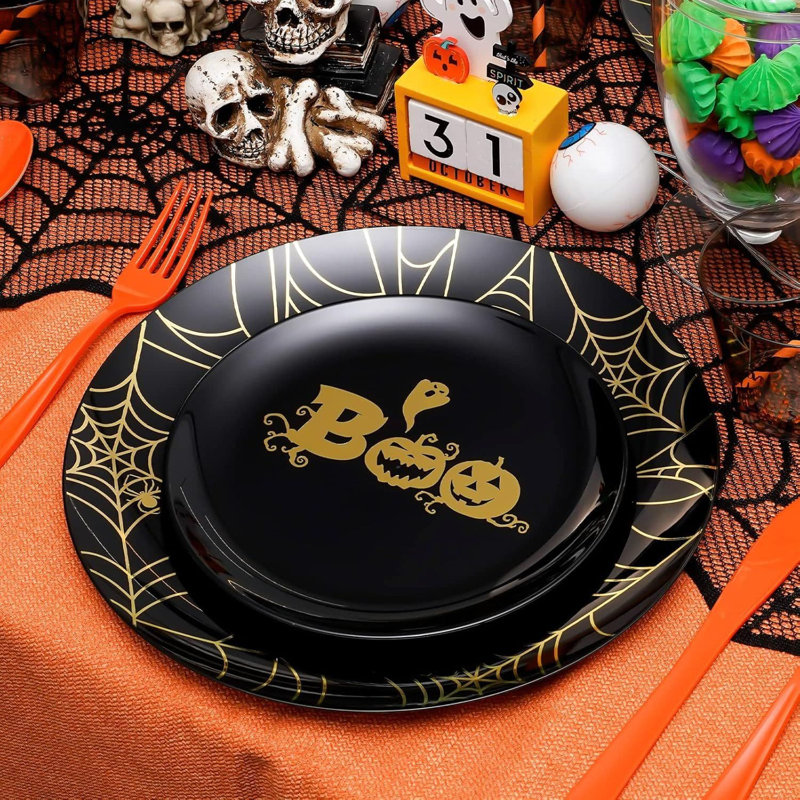 BOPWAY 60 Piece Halloween Dinnerware Set | Wayfair