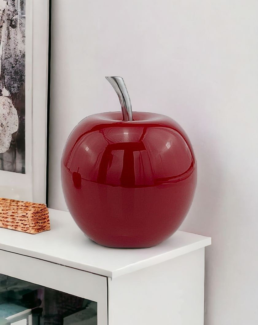 Ebern Designs Gennoviva Aluminum Decorative Apple Tabletop Sculpture ...