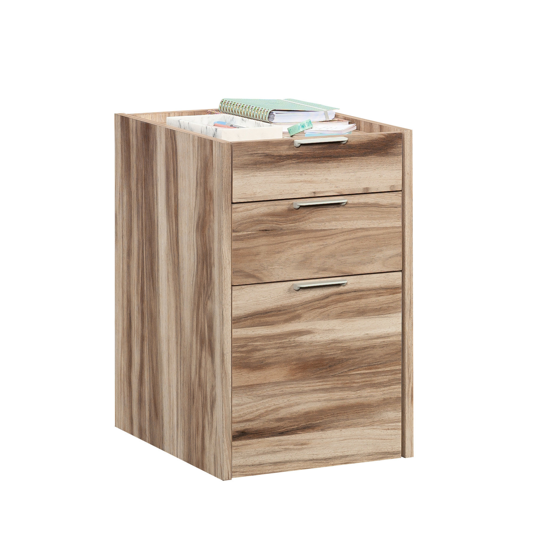 Latitude Run® Wood - Look File Organizer Pedestal, Three Spacious ...