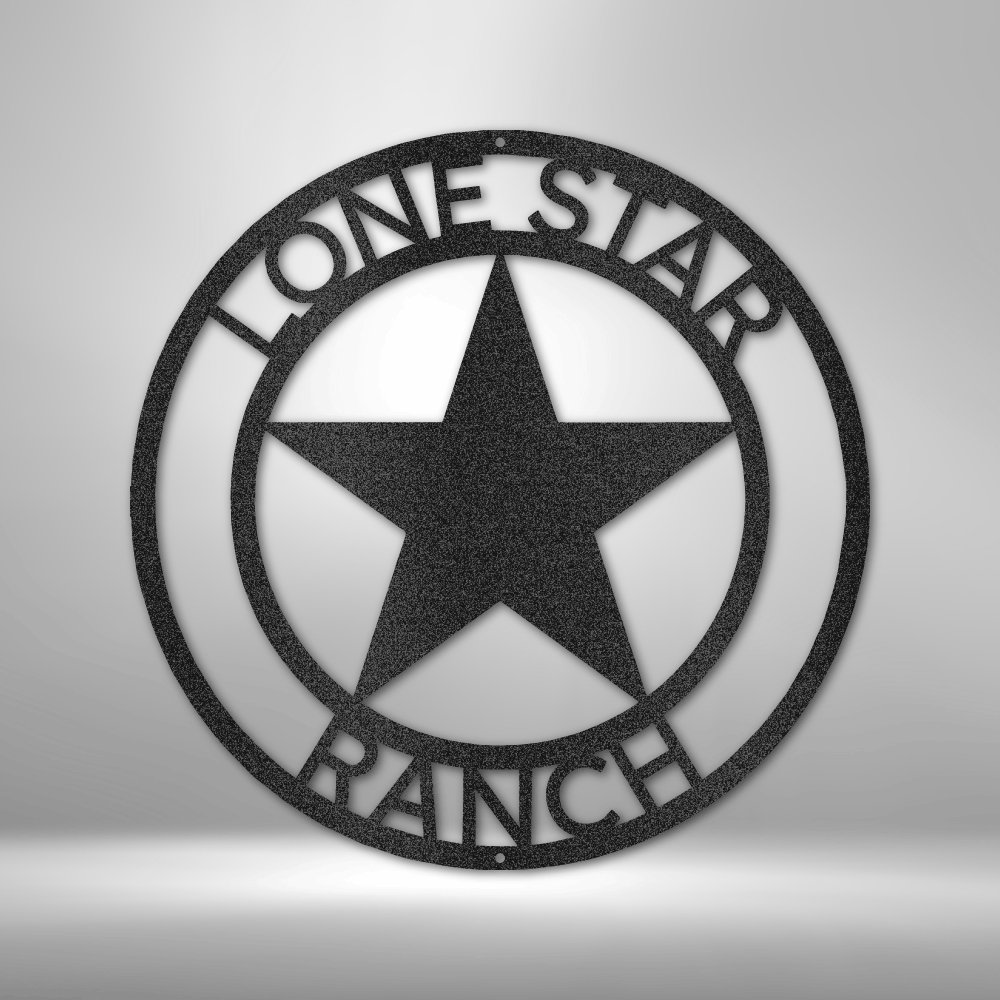 Ophelia & Co. Personalized Star Monogram Steel Sign Steel Art Wall ...