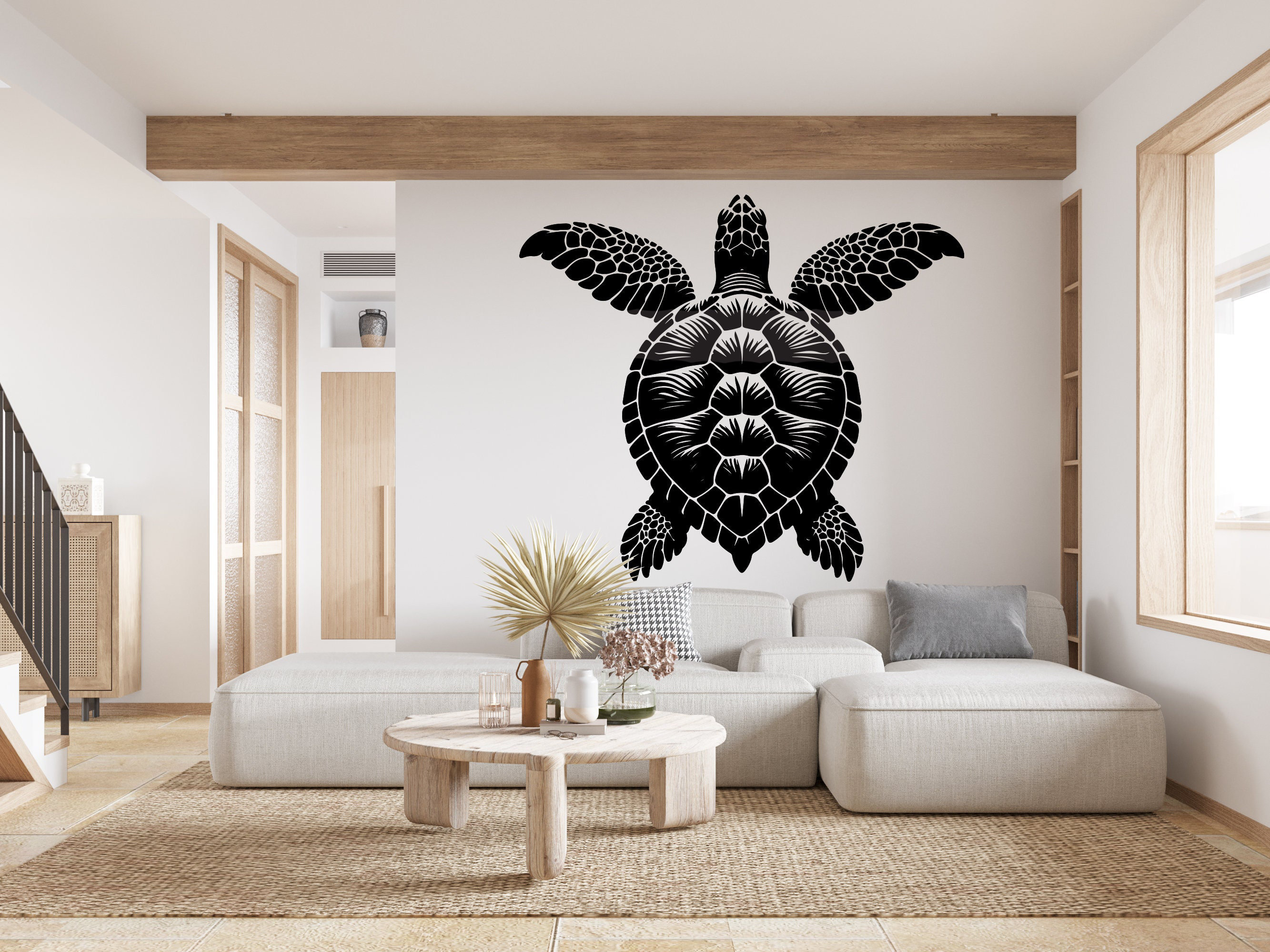 Beachcrest Home™ Sea Turtle Wall Decal Turtle Wall Sticker Turtle Art ...