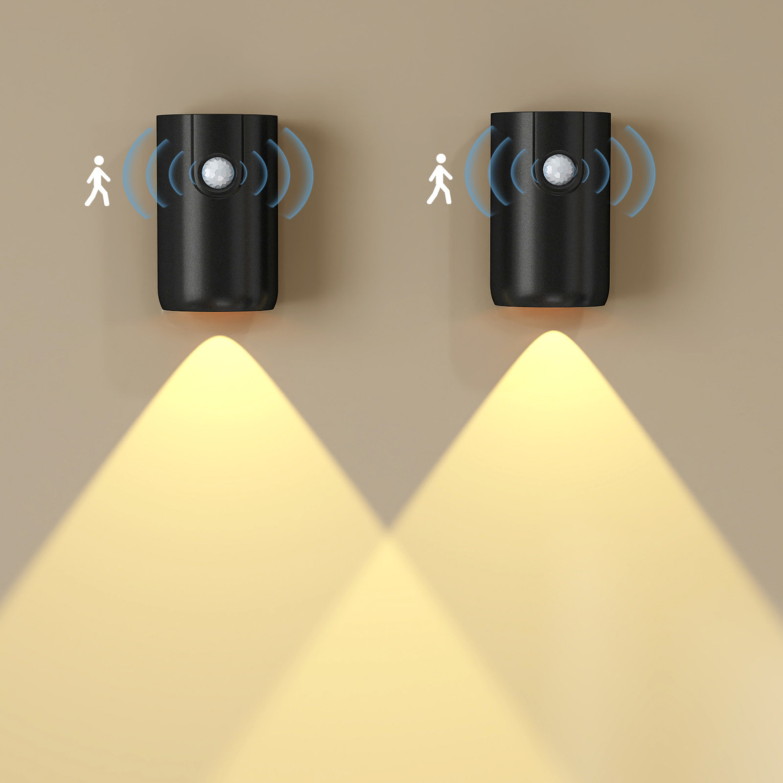 Haninula Modern Motion Sensor Switch 3-Position Adjustable Wall Mounted ...