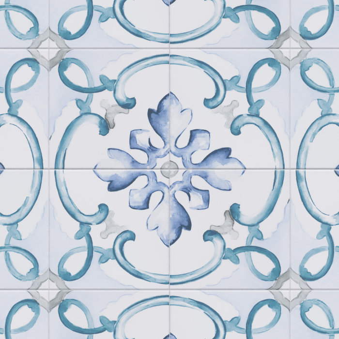 Merola Tile Saint Germain 5.75" x 5.75" Porcelain Singular Wall & Floor ...