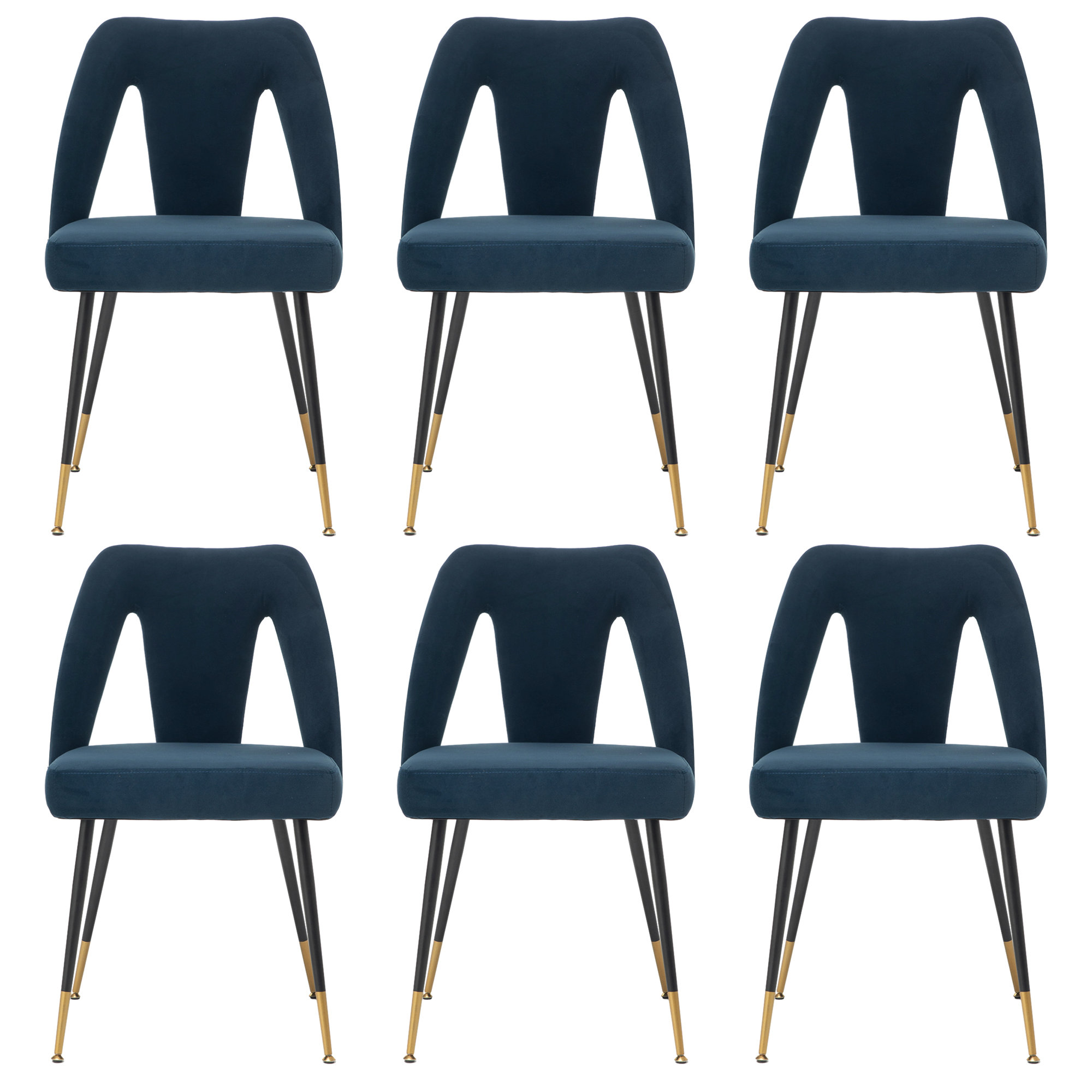Everly Quinn Kensley Upholstered Back Side Chair & Reviews | Wayfair