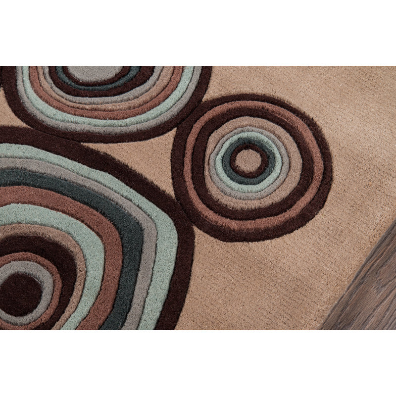 Wade Logan® Ayano Handmade Tufted Wool Mushroom Rug & Reviews | Wayfair