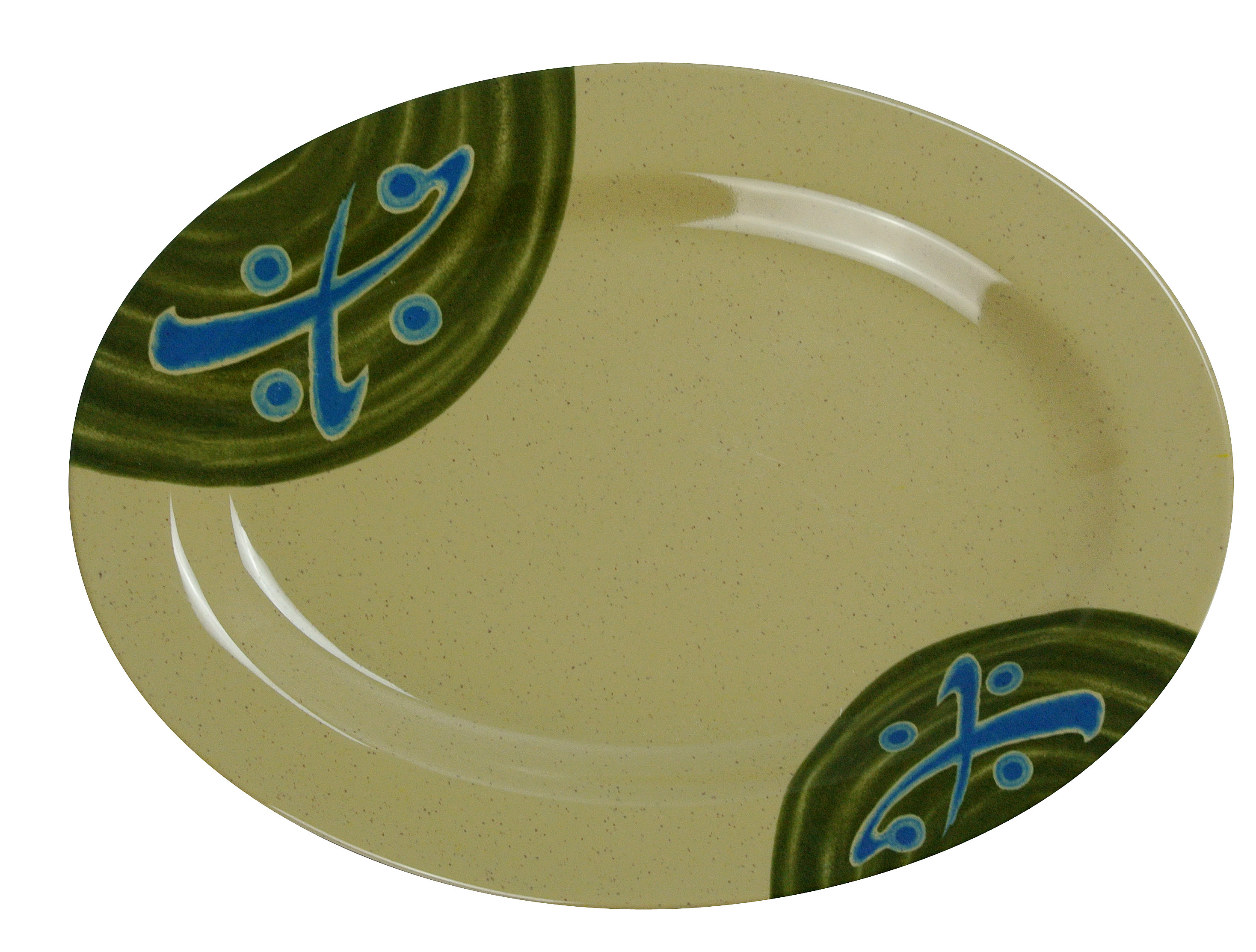 Yanco Japanese Oval Melamine Appetizer Plate | Wayfair