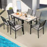 Latitude Run® 31.5"-63" Extendable Patio Table L-shaped Brace Included ...