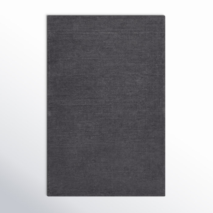 AllModern Crowe Wool Charcoal Gray Area Rug & Reviews | Wayfair