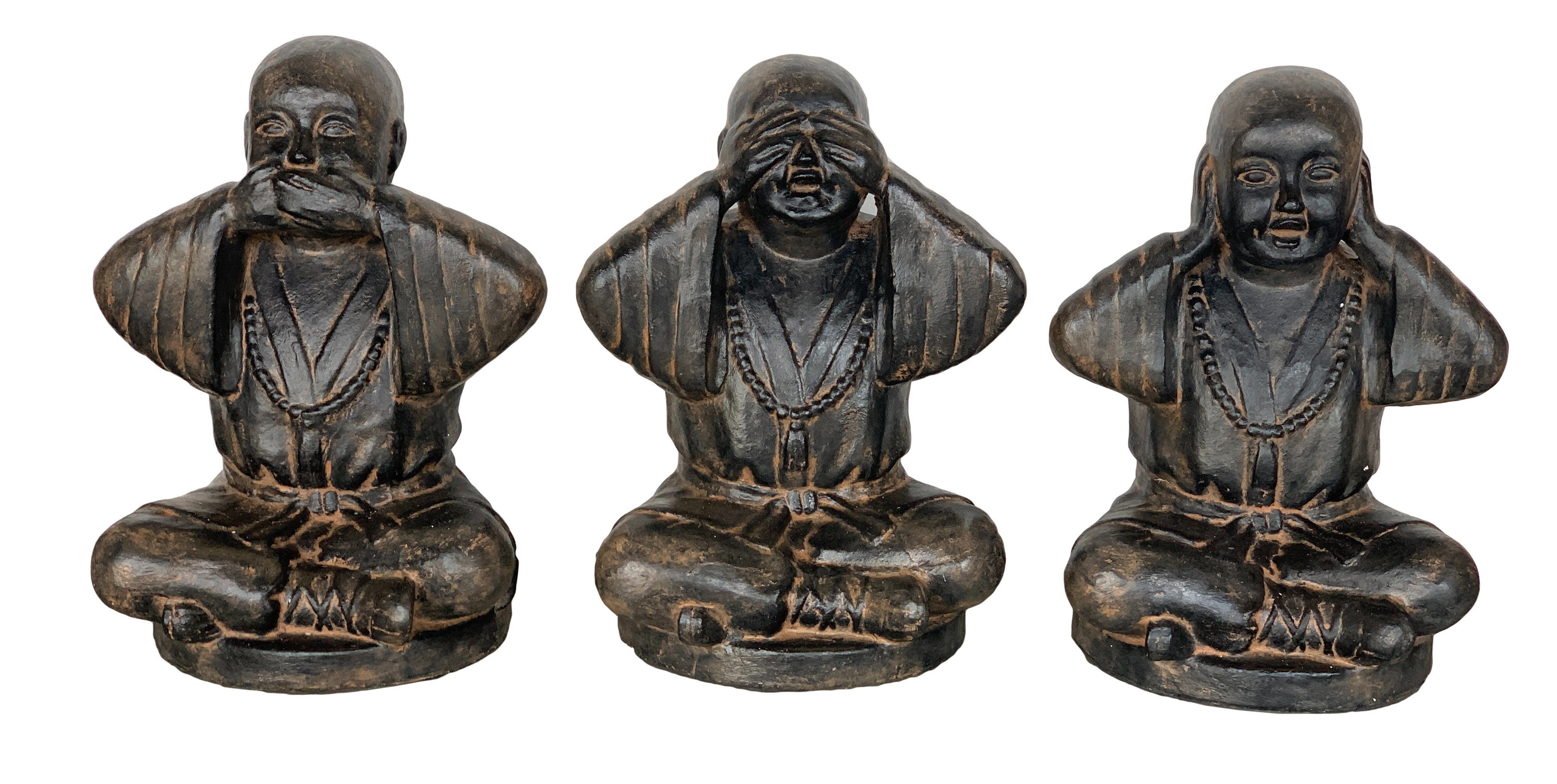 AFD Home 3 Piece Hear See and Speak No Evil Monk Set | Wayfair
