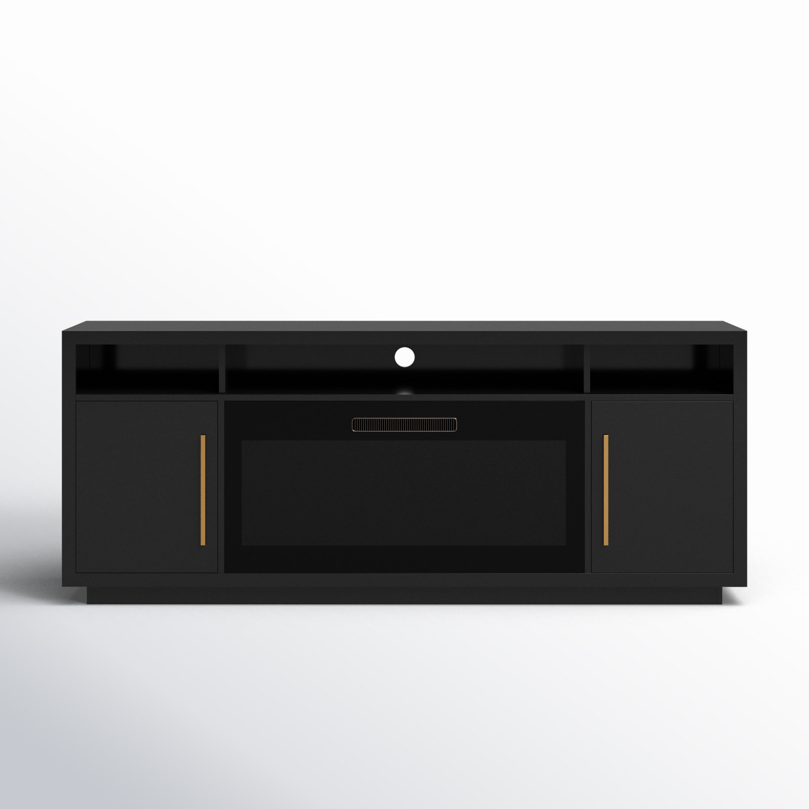 Wade Logan® Avishai 70" Media Console TV Stands with Electric Fireplace ...