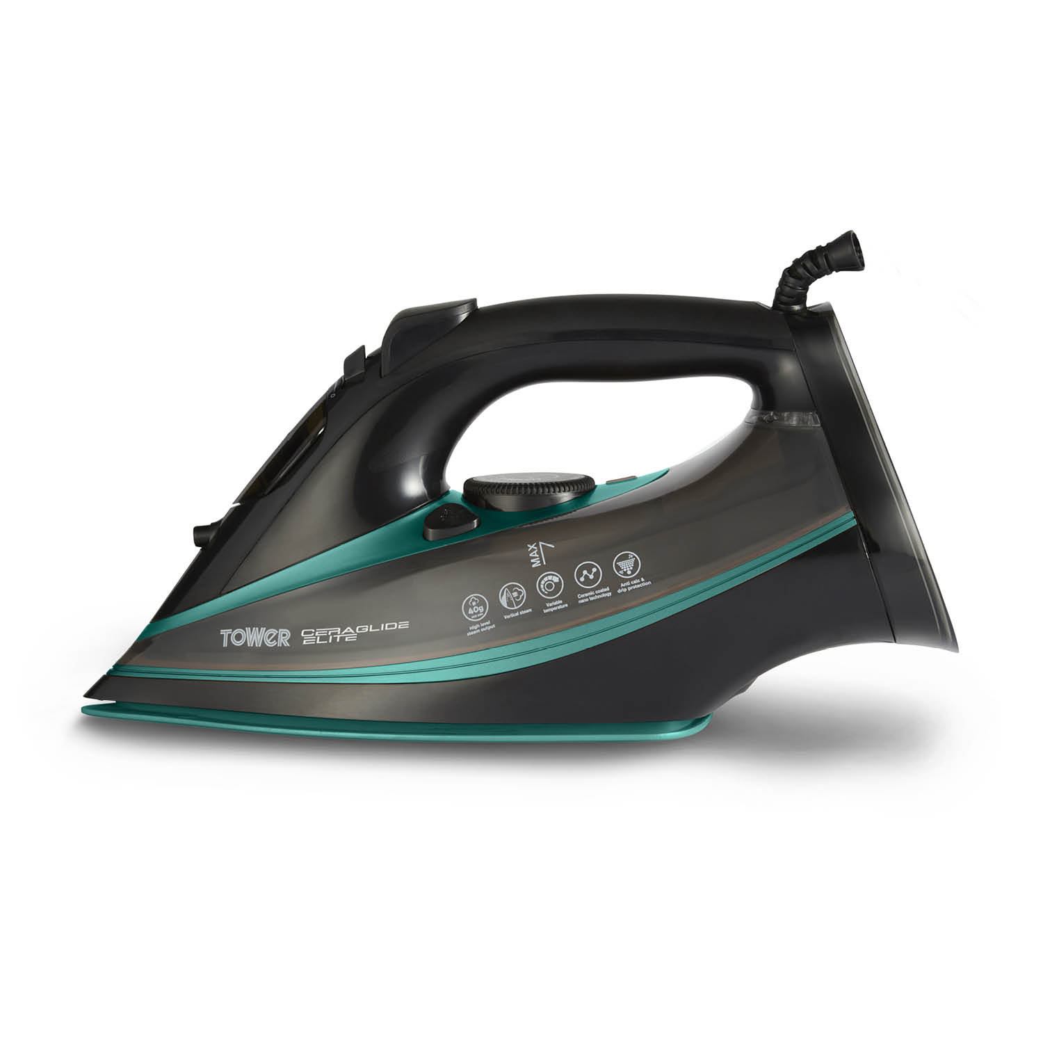 Tower CeraGlide Ultra Speed Iron with Ceramic Soleplate Variable Steam ...