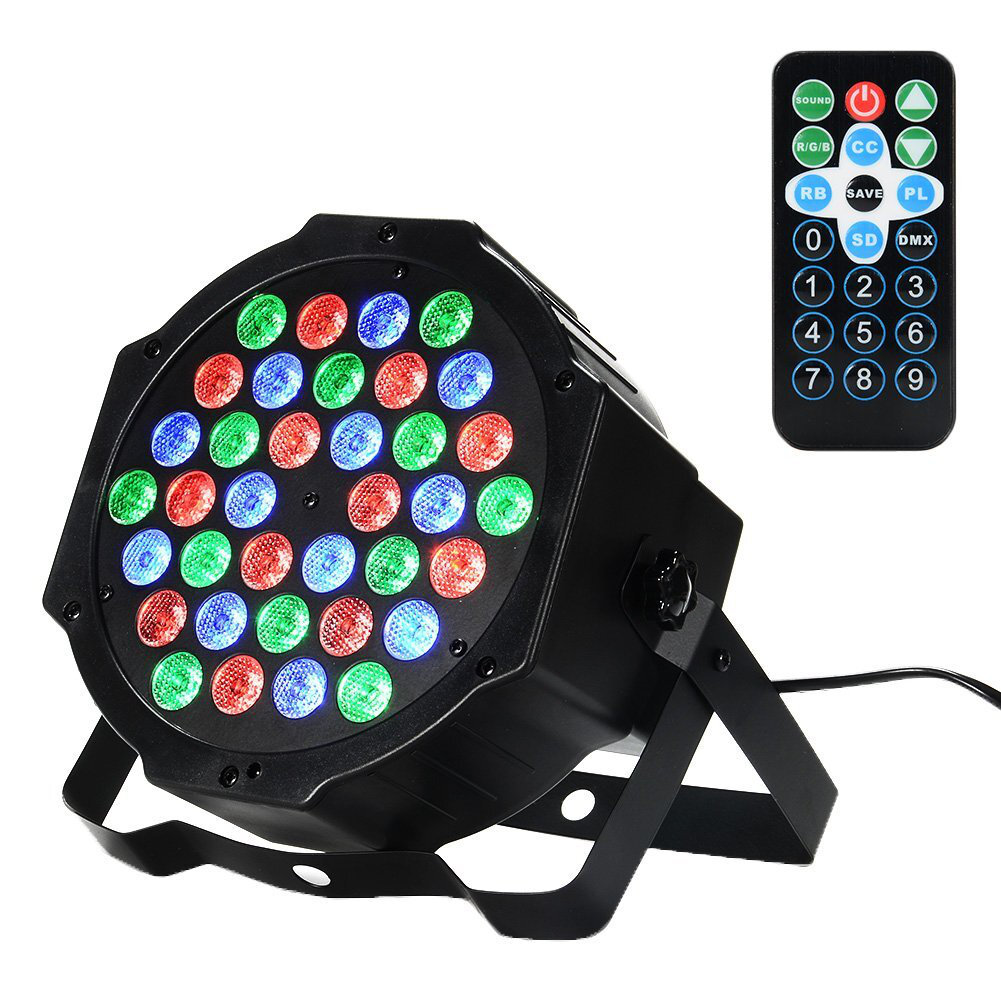 babevy Par Lights, LED Stage Lights Uplight, 36Leds RGB Par Can With ...