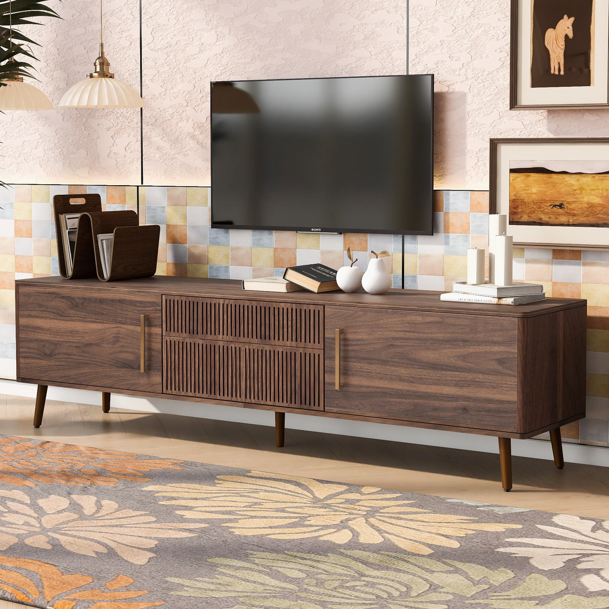 George Oliver Bankston TV Stand For Tvs Up To 78" | Wayfair