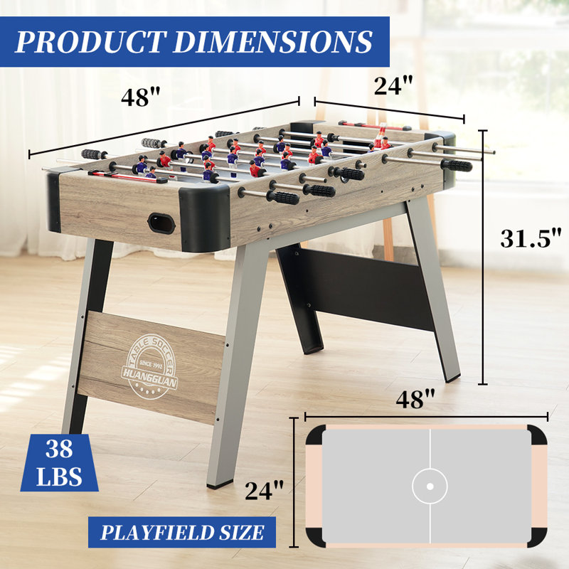 TALLO 48'' Game Room Size Foosball Table | Wayfair