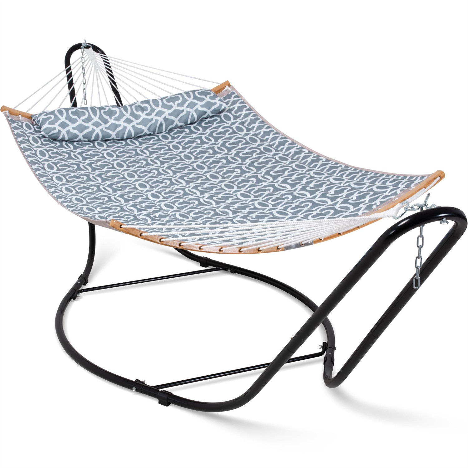 Arlmont & Co. Free-Standing Outdoor Hammock, Heavy Duty Stand Alone ...