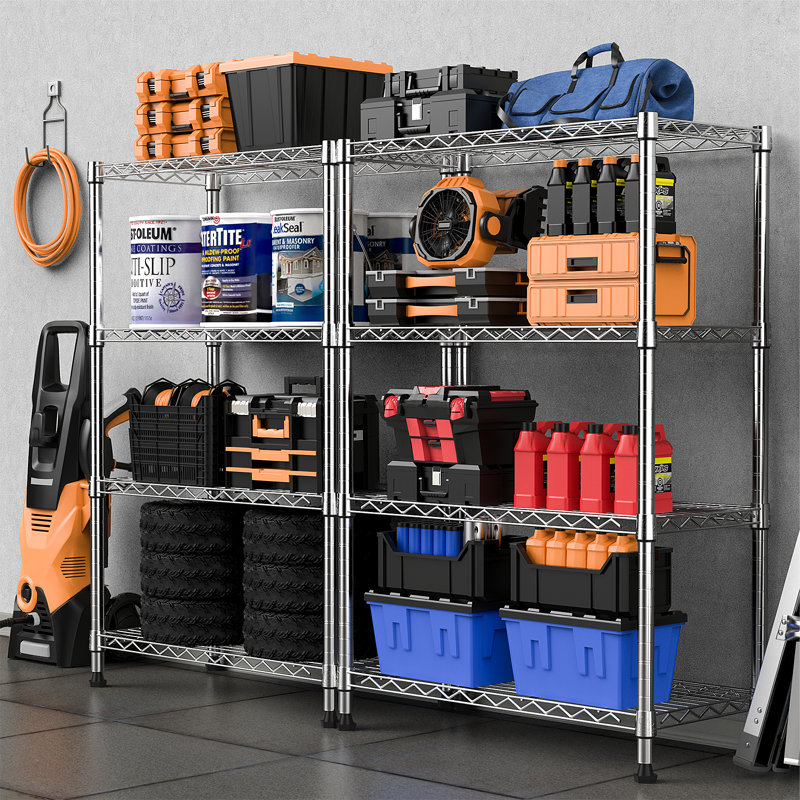 Rebrilliant Raelean 30'' W Steel Height -Adjustable Shelving Unit | Wayfair