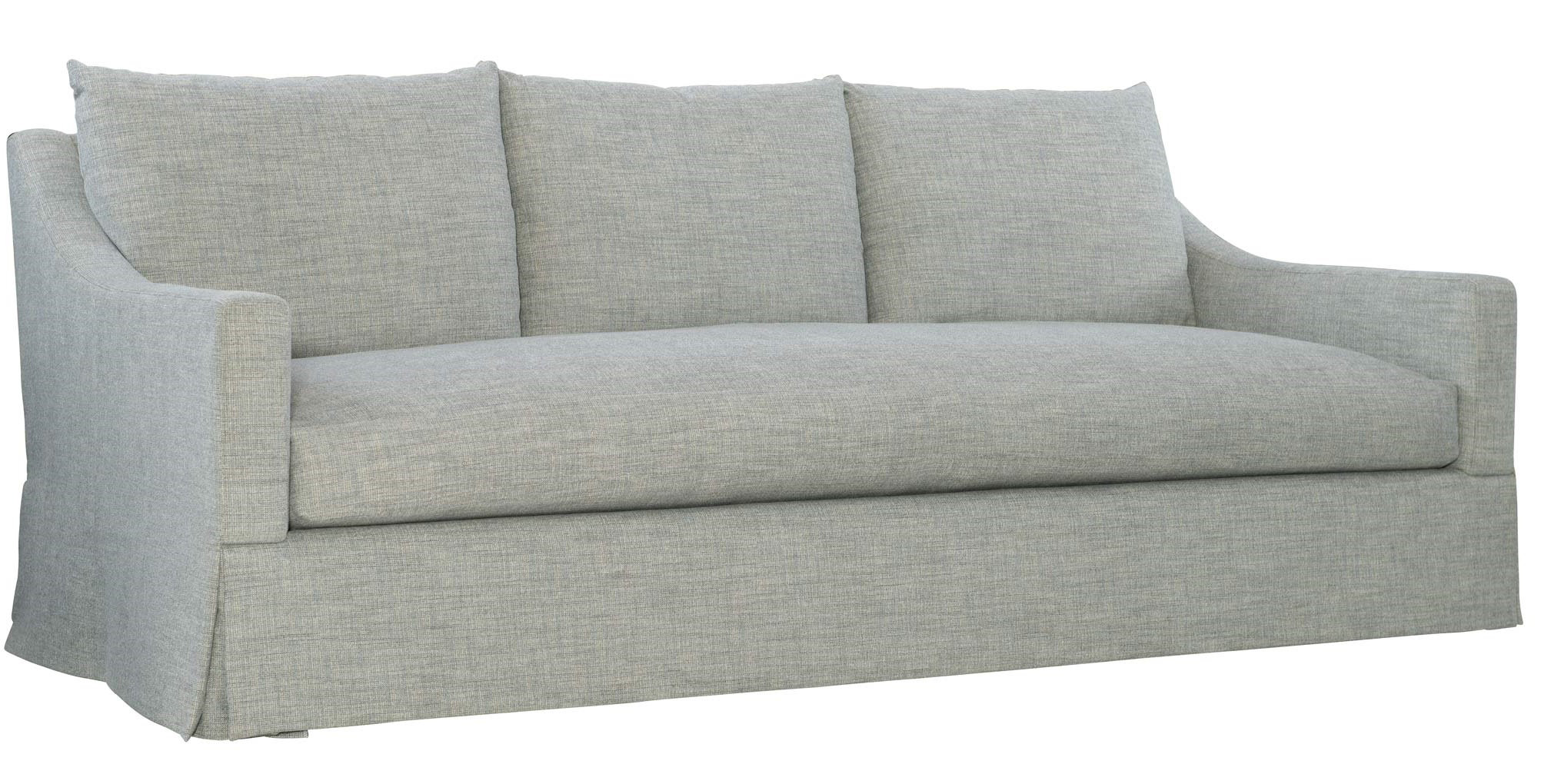 Bernhardt Grace 89" Square Arm Slipcovered Sofa with Reversible ...