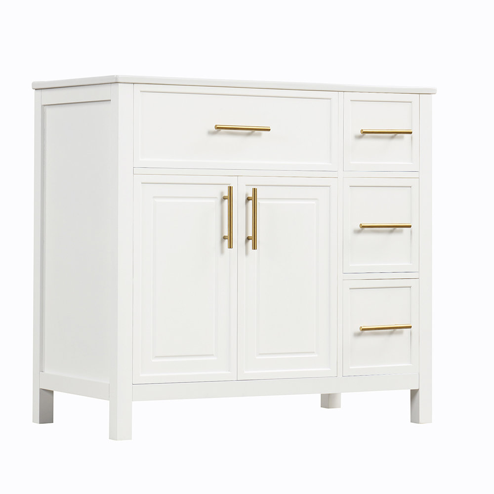 Everly Quinn Edmay Freestanding Bathroom Cabinet | Wayfair