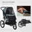 Tucker Murphy Pet™ 3 Big Wheels Foldable Cat Stroller With Adjustable ...