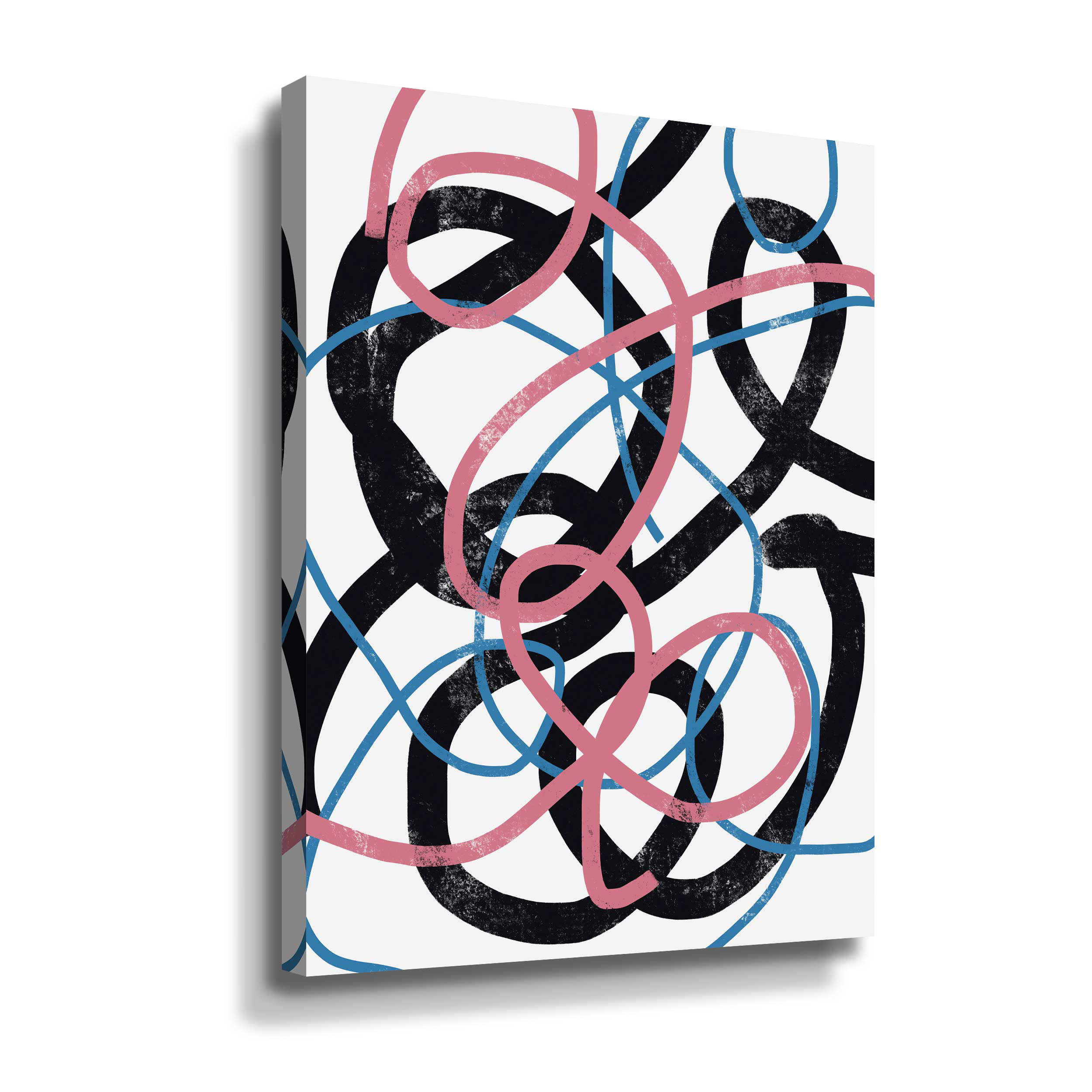 Bay Isle Home™ Scribble No 4 - Painting on Canvas | Wayfair